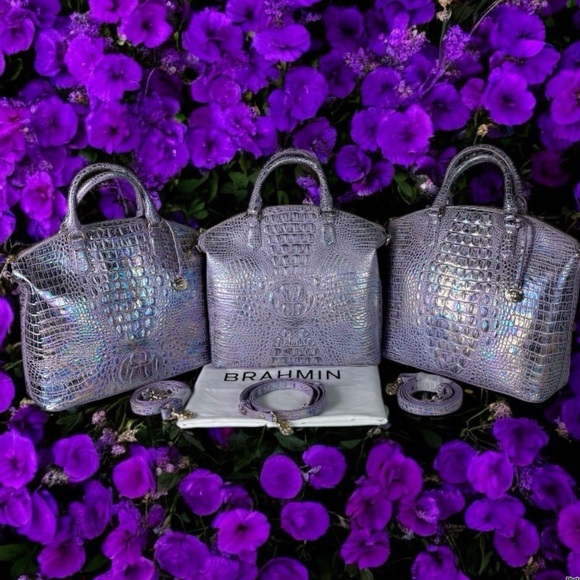 Brahmin | Bags | Nwt Super Rare New Purple Iridescent Mermaid Brahmin ...